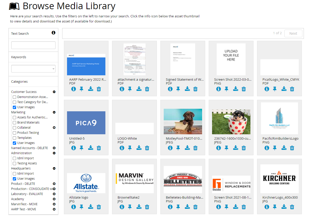 Viewing User Uploaded Images